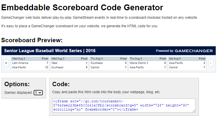GameChanger Touchpoints – Support