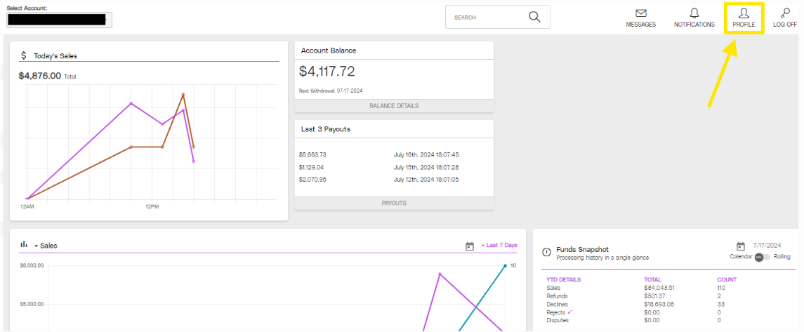 Payrix - How to Update Bank Account – Support