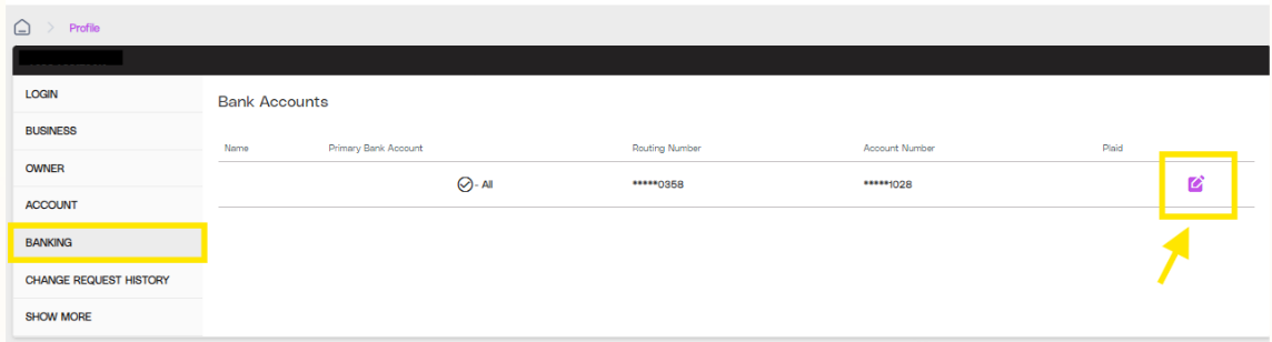 Payrix - How to Update Bank Account – Support